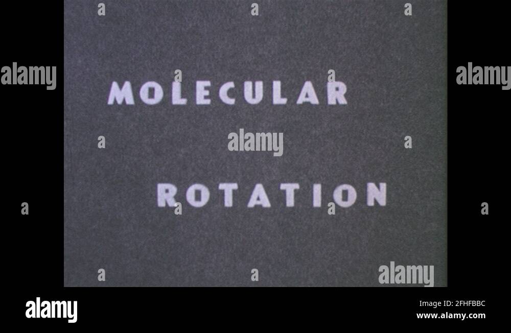 1960s: Molecular rotation. Model of a chloroform molecule. Diagram of ...