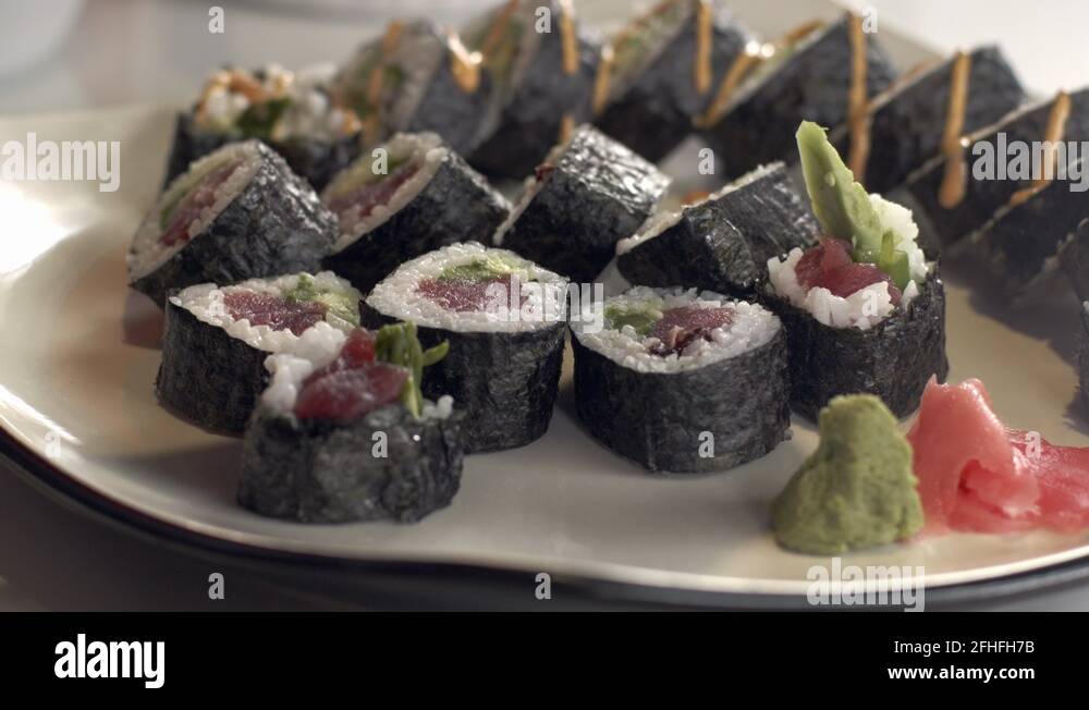 Tuna sushi sesame seeds Stock Videos & Footage - HD and 4K Video Clips ...