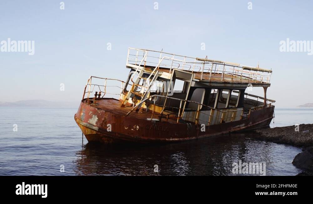 Rusty shipwrecked boat Stock Videos & Footage - HD and 4K Video Clips ...
