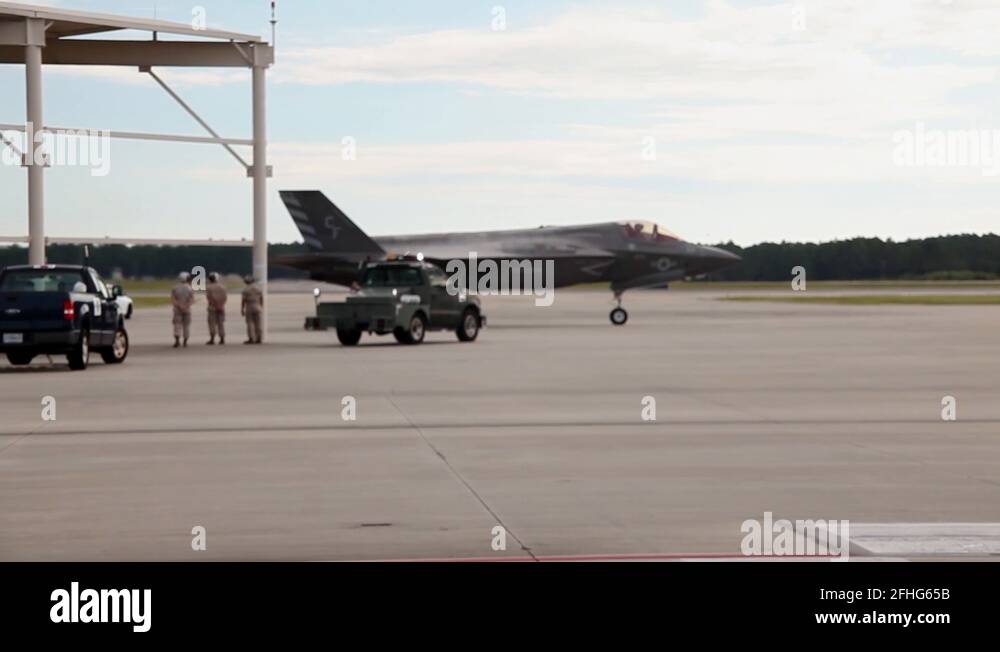 Lockheed Martin F-35 Lightning II take off from Tyndall Air Force Base ...