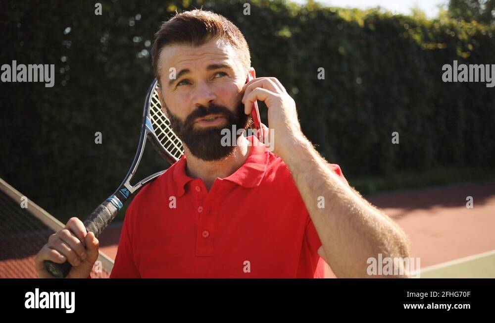 Man holding tennis racket Stock Videos & Footage - HD and 4K Video ...