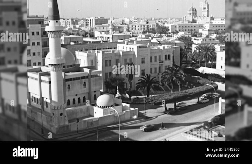 1960s People Walk Car Street Scene Tripoli Capitol Libya Arab Vintage ...
