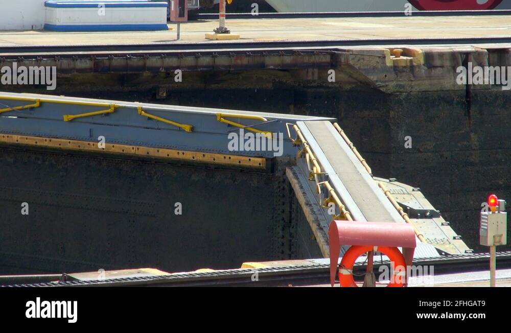 Panama canal lock system lock Stock Videos & Footage - HD and 4K Video ...