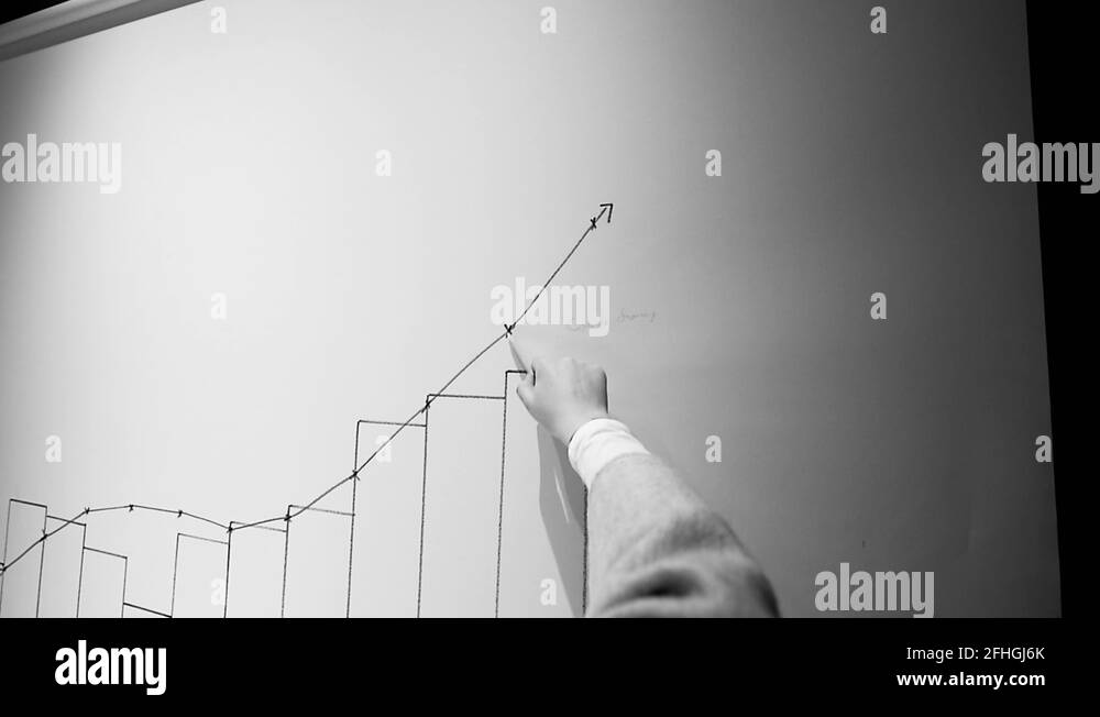 Woman chart graph presentation CEO chart Stock Video Footage - Alamy