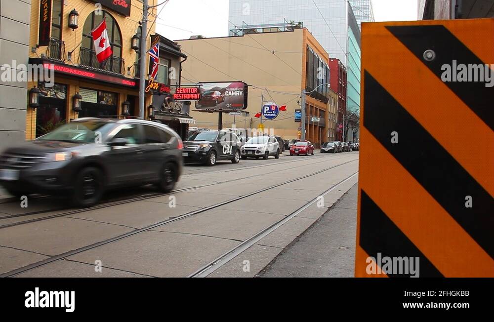A view of Victoria Street with regular traffic Stock Video Footage - Alamy