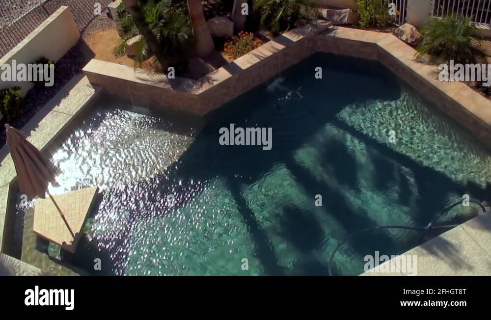 Shimmering Swimming Pool, High Contrast Stock Video Footage - Alamy