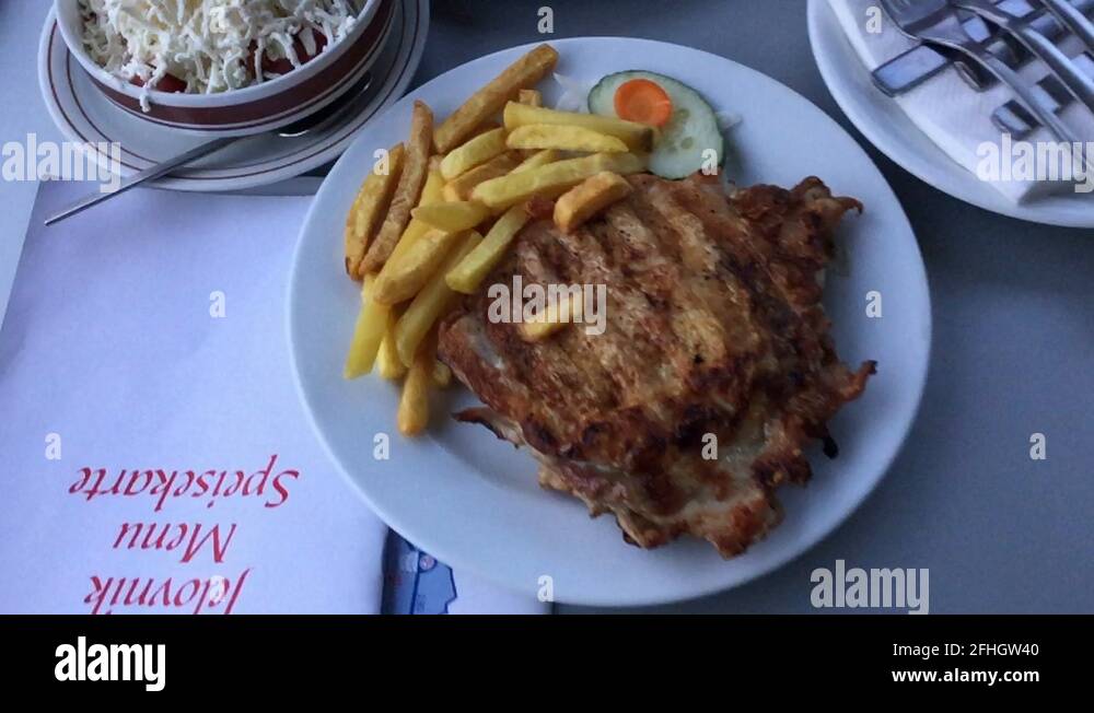 Delicios Food from a Restaurant.Breakfast, Lunch, Dinner Stock Video ...