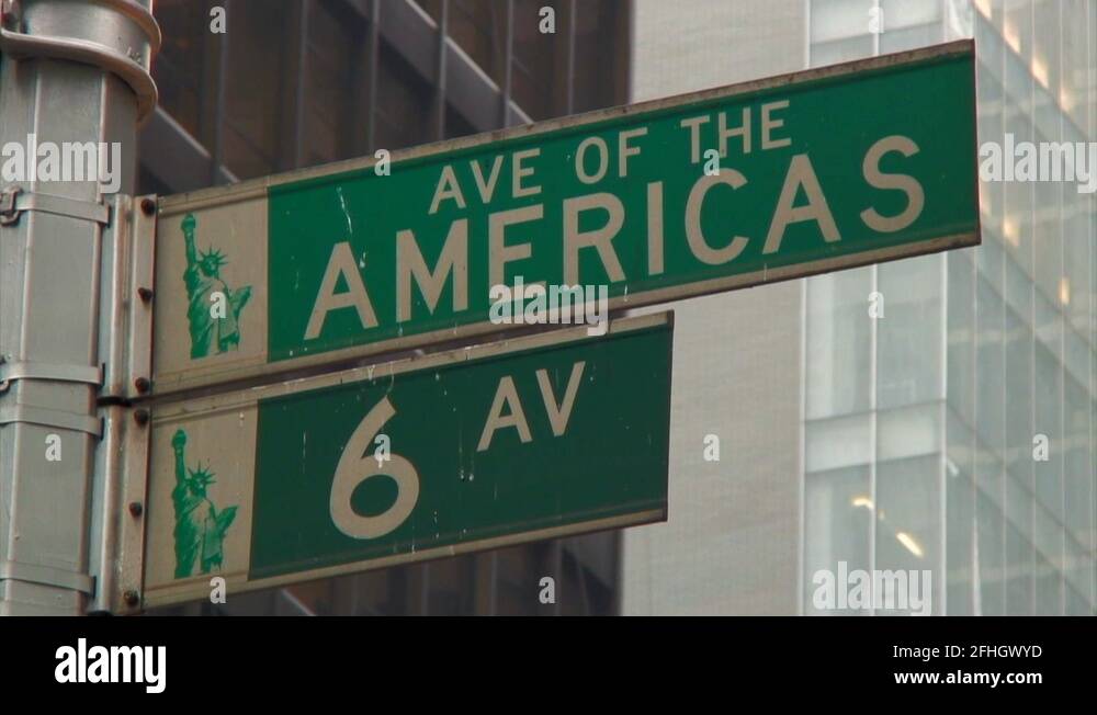 6th avenue sign Stock Videos & Footage - HD and 4K Video Clips - Alamy