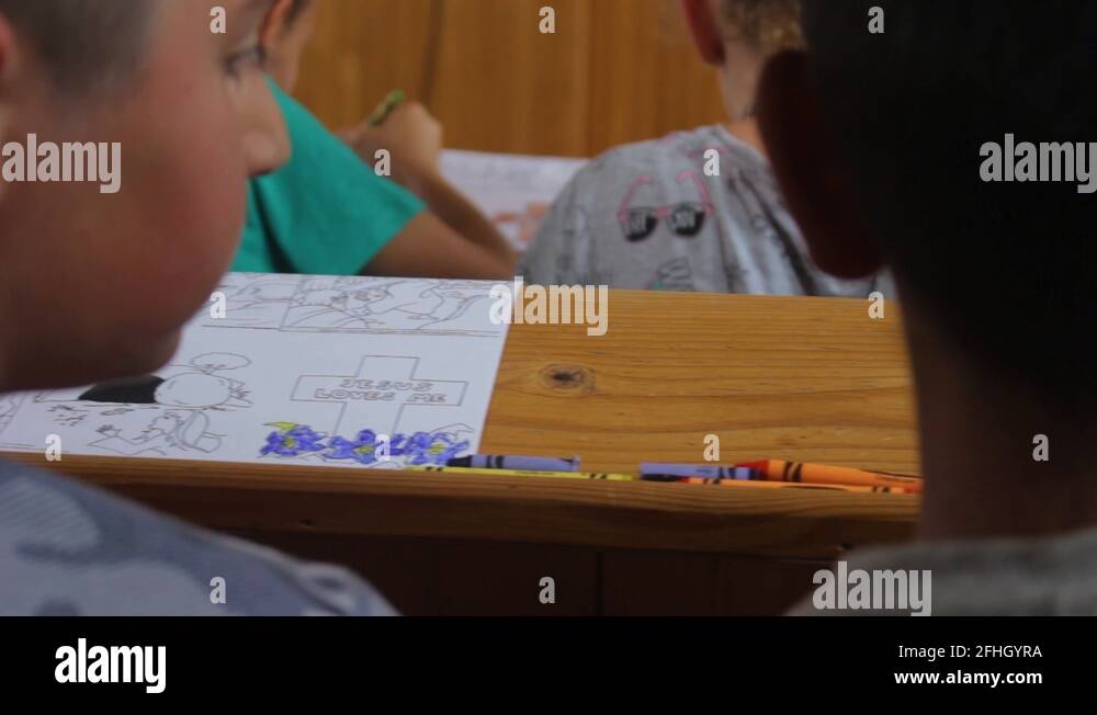 pan right of children coloring pages from the perspective of over the ...