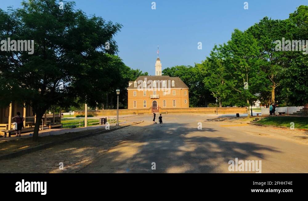 Historic Colonial Williamsburg Capitol Building Stock Video Footage - Alamy
