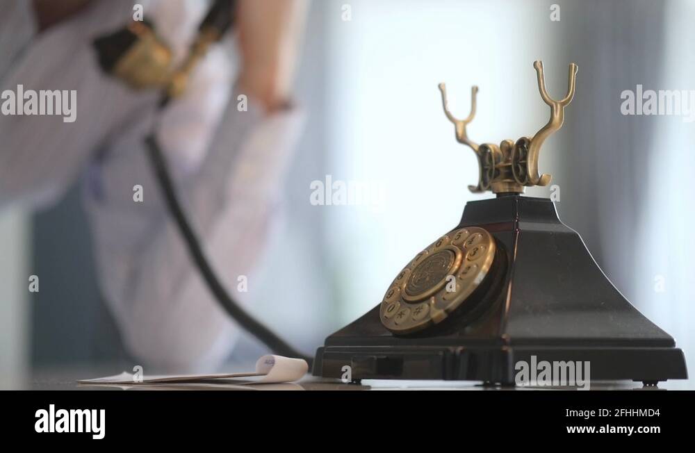 Vintage telephone paper call Stock Videos & Footage - HD and 4K Video ...