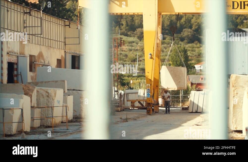Crane lifting block of stone Stock Videos & Footage - HD and 4K Video ...