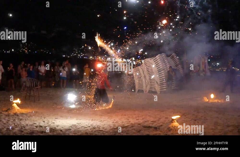 Fire beach dancing Stock Videos & Footage - HD and 4K Video Clips - Alamy