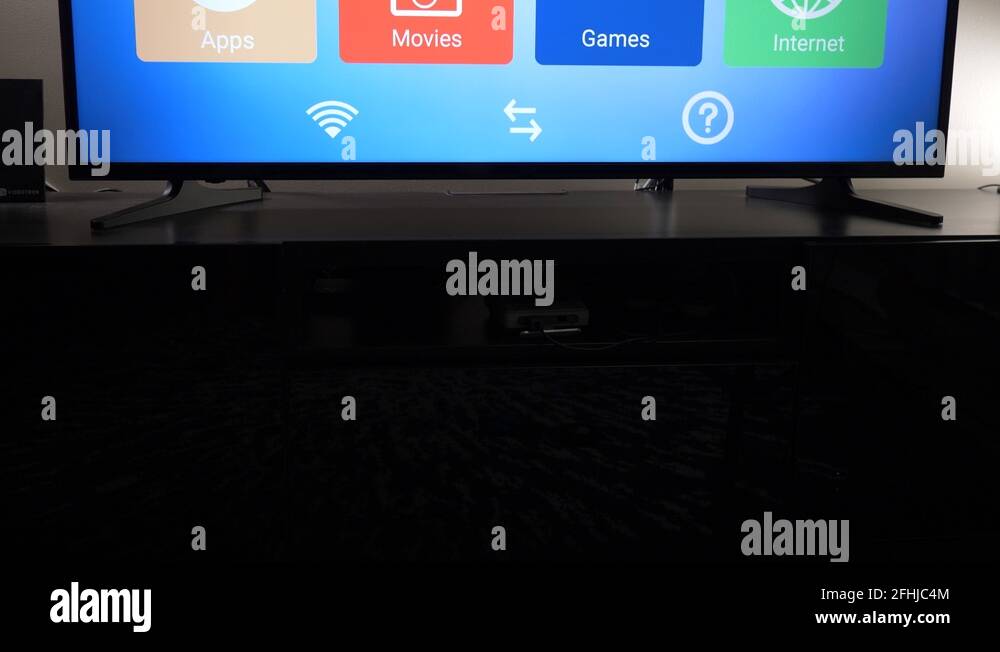 Smart TV Screen Concept Home Screen Stock Video Footage - Alamy