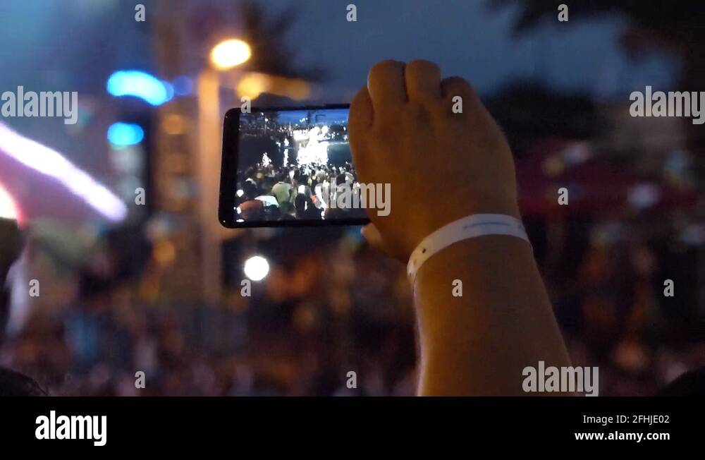 Man shooting event mobile festival Stock Videos & Footage - HD and 4K ...