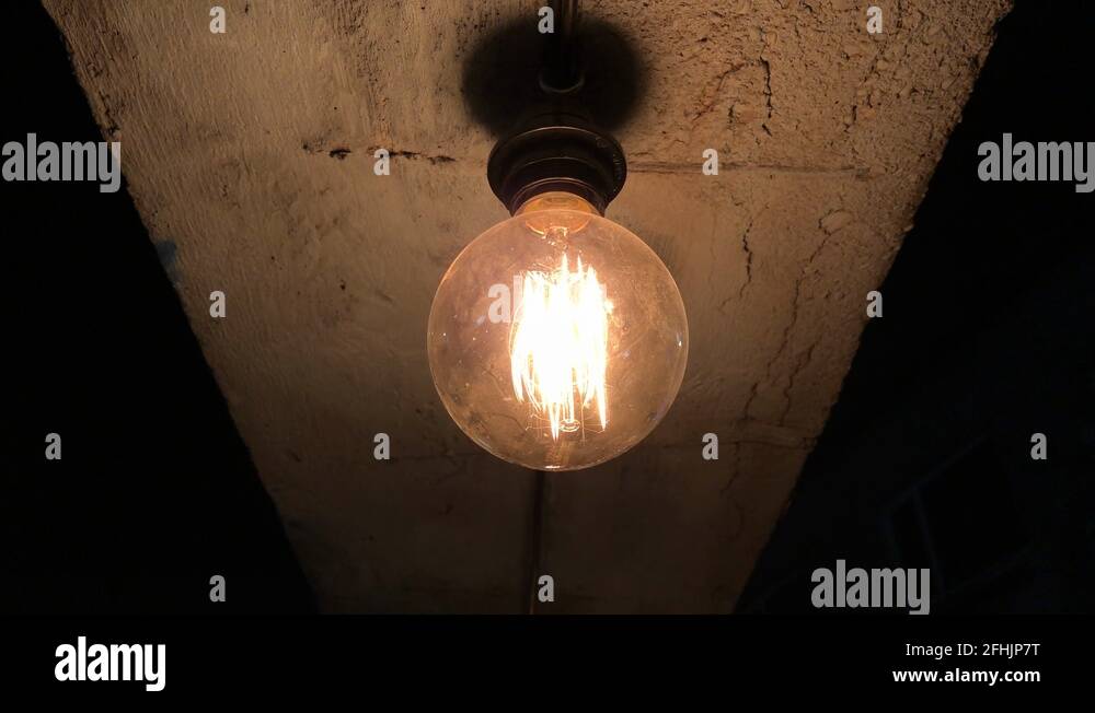 Lightbulb on ceiling Stock Videos & Footage - HD and 4K Video Clips - Alamy