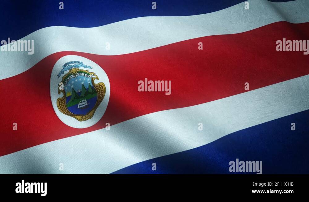 Costa rica vector flag Stock Videos & Footage - HD and 4K Video Clips ...