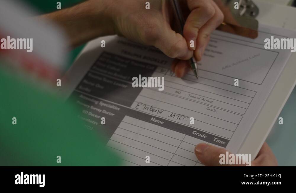 Paramedic notes Stock Videos & Footage - HD and 4K Video Clips - Alamy