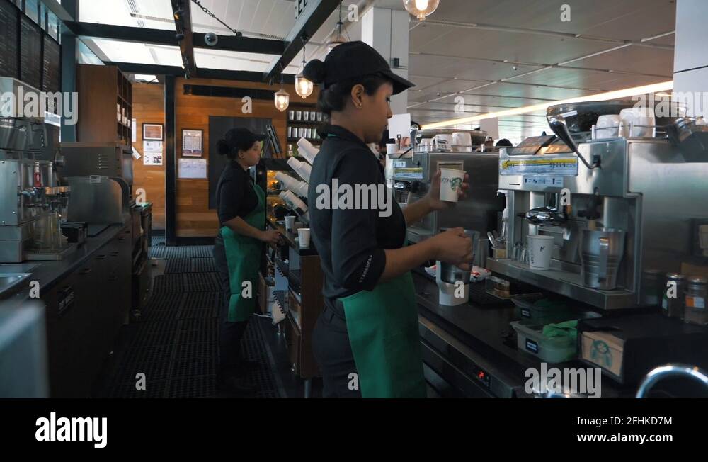 Starbucks counter barista Stock Videos & Footage - HD and 4K Video ...