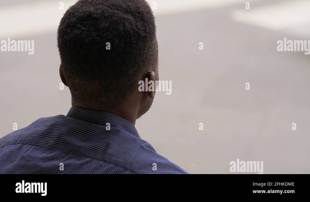 Back view african man casual Stock Videos & Footage - HD and 4K Video ...