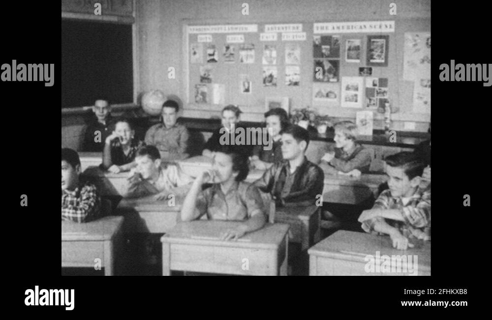 1950s classroom girls Stock Videos & Footage - HD and 4K Video Clips ...