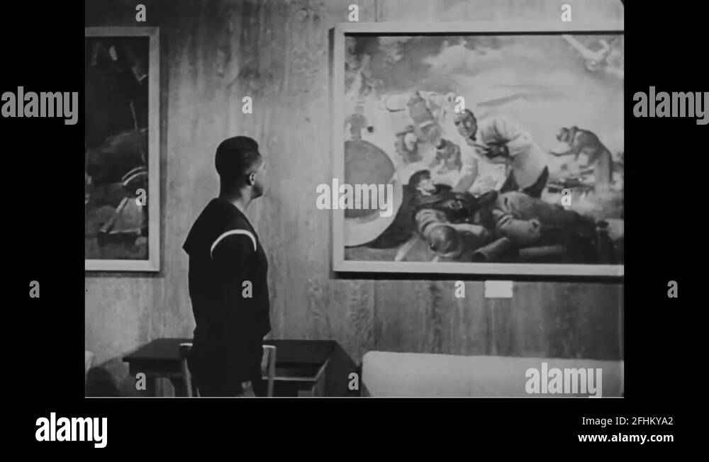African American sailor watch the bravery of Leonard Roy Harmon - 1945 ...