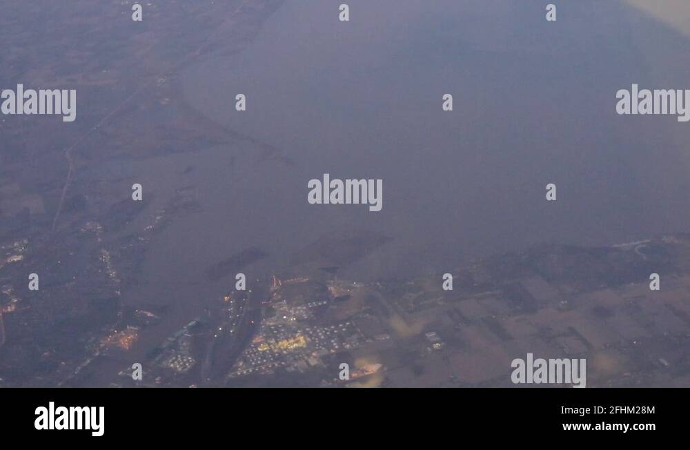 Ground View From Dirt On Plane Window - Slide - Left To Right Stock ...