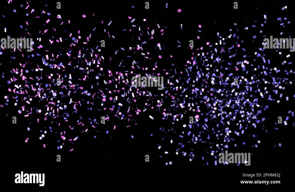 Explosion and falling confetti on green screen Stock Video Footage - Alamy