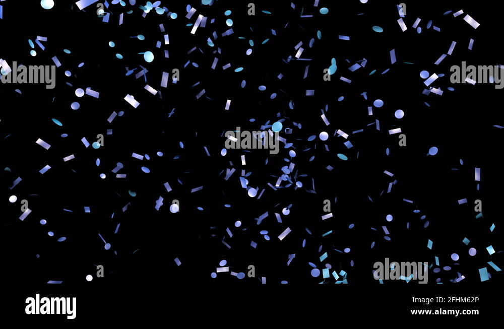 Explosion and falling confetti on green screen Stock Video Footage - Alamy