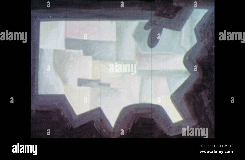 1960s: Drawing of United States of America. Federal Reserve System ...