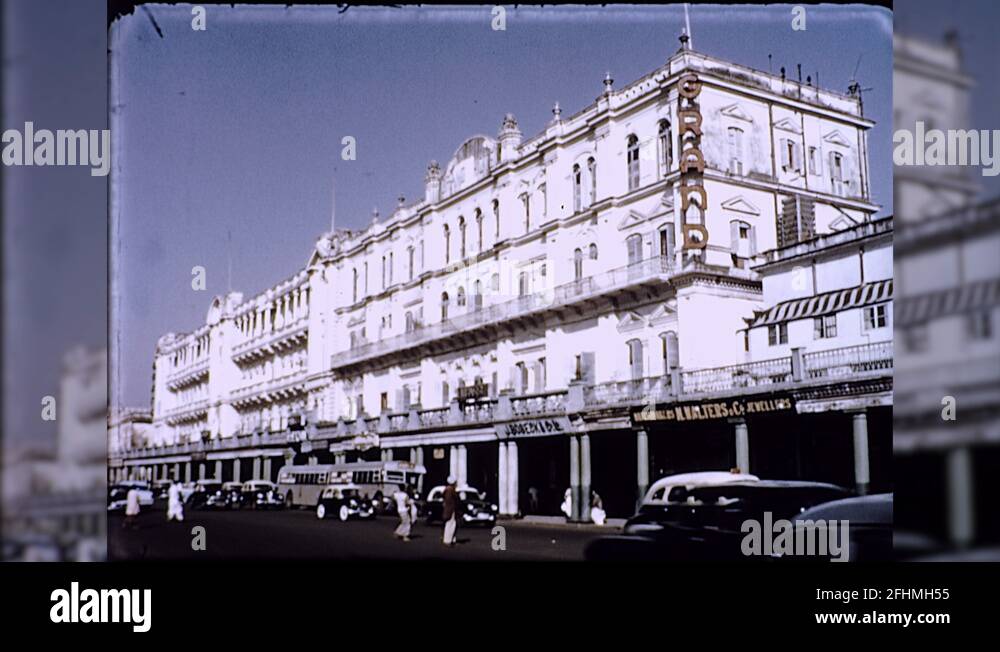 1950s Chowringee Road Old Oberoi Calcutta Kolkata India Vintage Old ...
