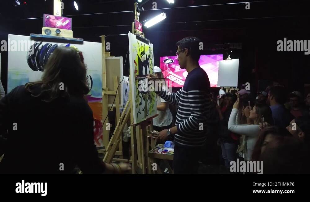 Abstract crowd painting Stock Videos & Footage - HD and 4K Video Clips ...