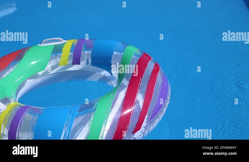 Pool Background with Float Stock Video Footage - Alamy