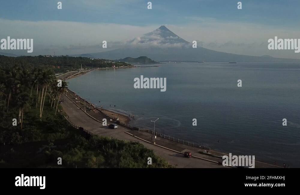 AERIAL SHOT: Puro and Lamba, Legazpi City, Philippines. Views of ...