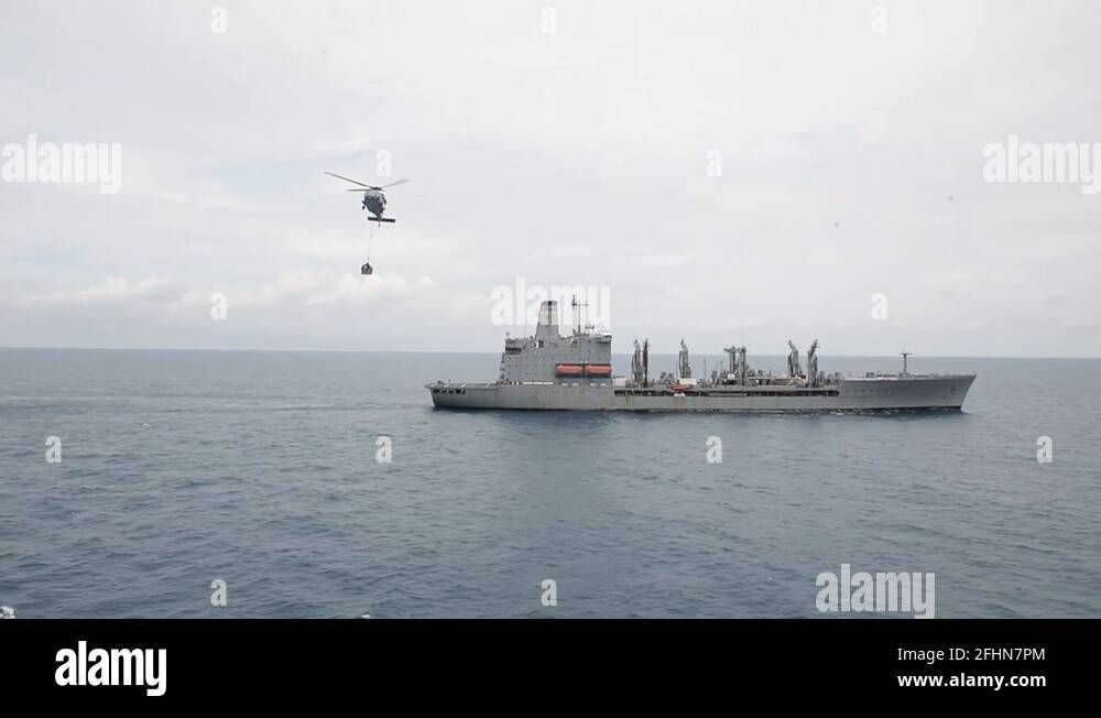 Henry j kaiser class fleet replenishment oiler Stock Videos & Footage ...