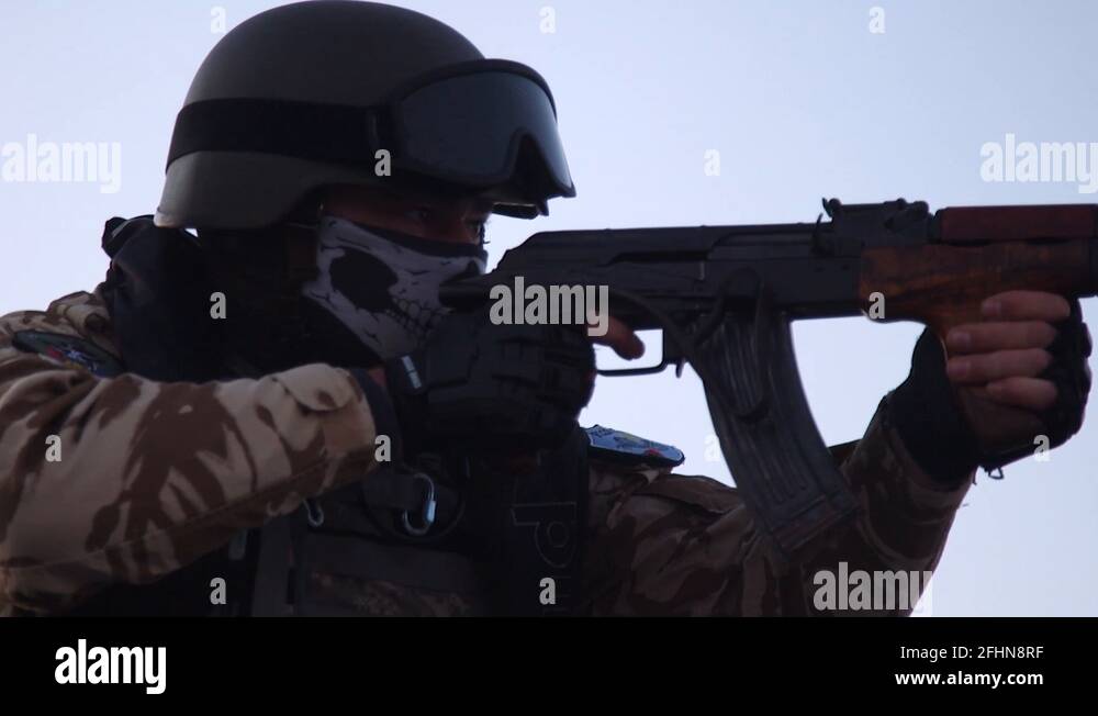 Live shooting exercise conducted on F98 HMS Coventry by maritime force ...