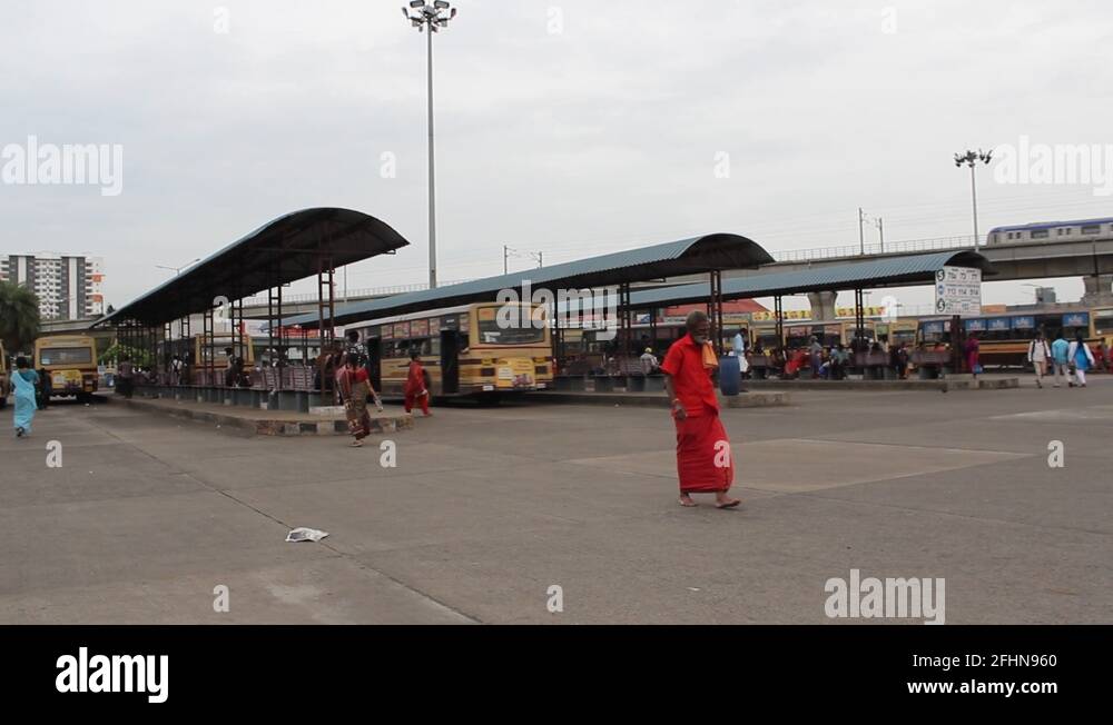 Chennai Mofussil Bus Terminus(CMBT),modern bus terminal outstation ...