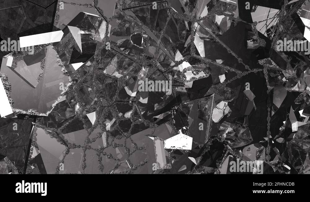 Glass crack and shatter with slow motion. Alpha, 3d render, 3d ...