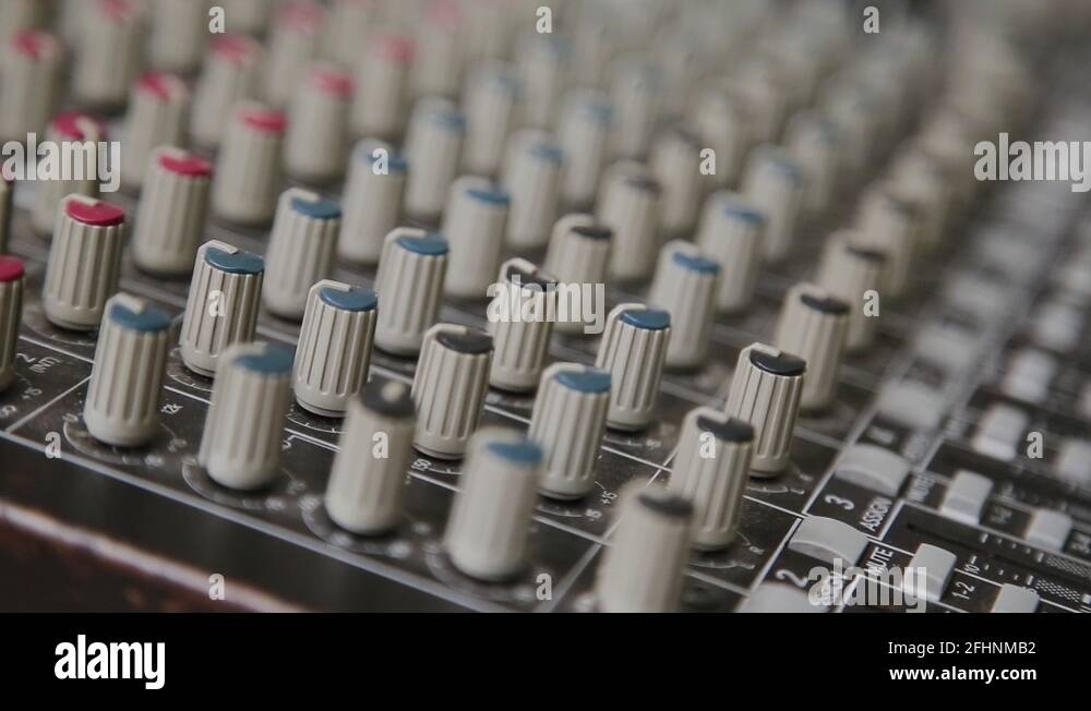 Mixing console also called audio mixer, sound board, mixing deck or ...