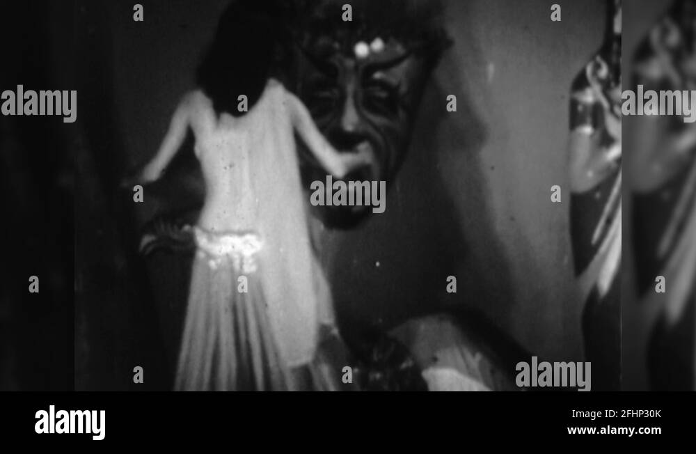 1950s Beautiful Woman Dances Belly Dancer Moves Hips Vintage Old Film ...