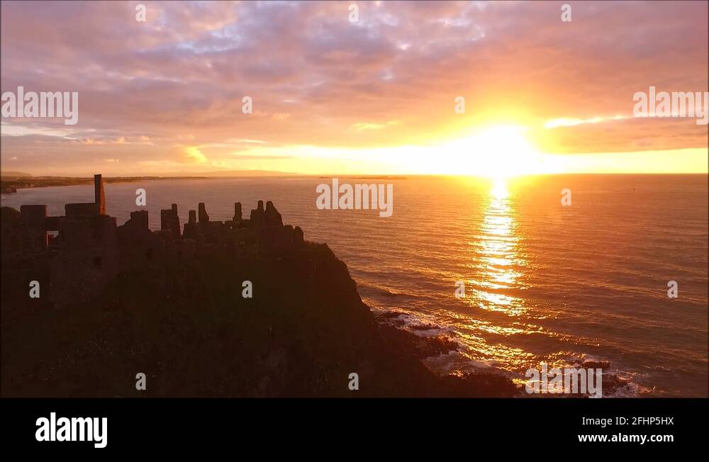 Sunset at dunluce castle Stock Videos & Footage - HD and 4K Video Clips ...