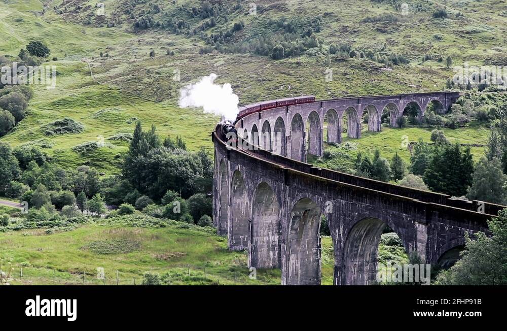 Jacobite steam train glenfinnan viaduct Stock Videos & Footage - HD and ...