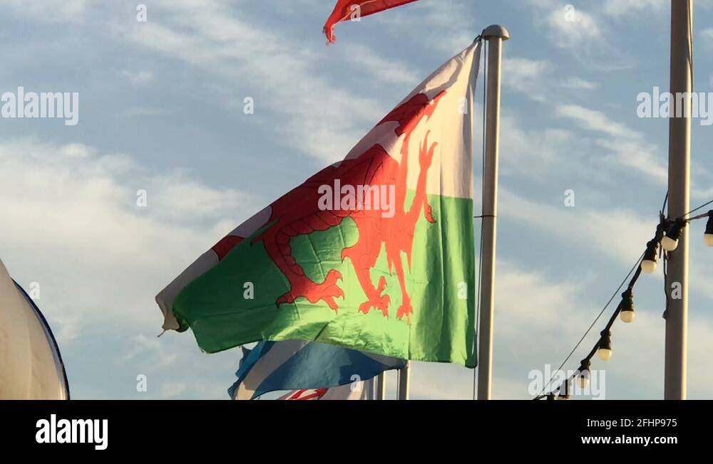 Welsh blue flag Stock Videos & Footage - HD and 4K Video Clips - Alamy