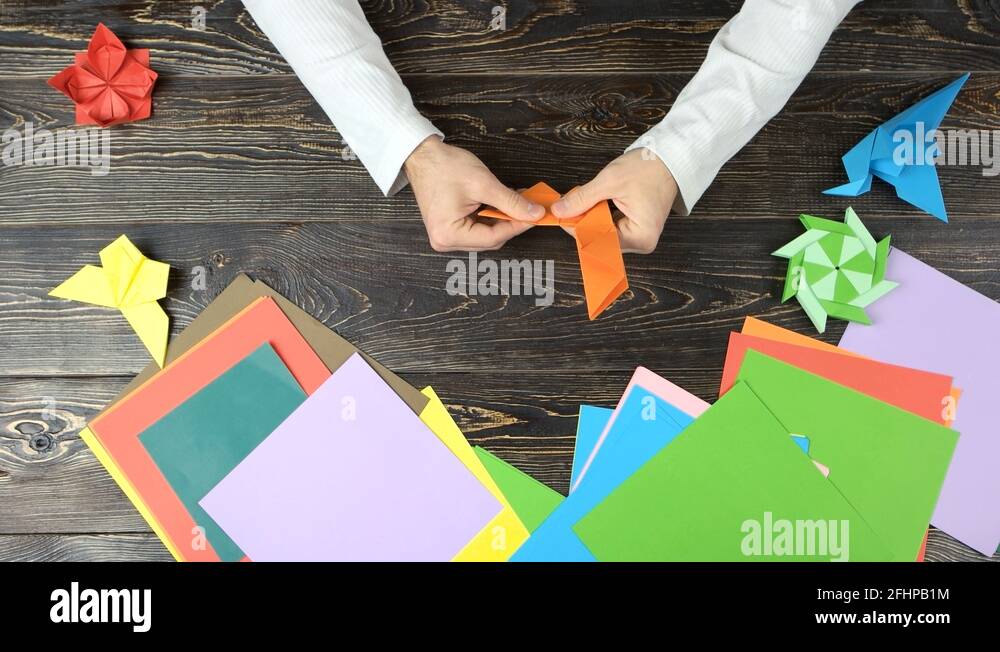 Paper folding craft Stock Videos & Footage - HD and 4K Video Clips - Alamy