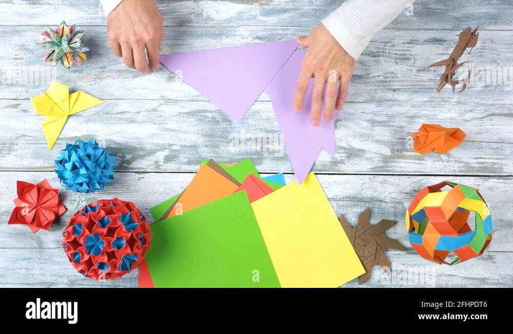 Origami of triangles Stock Videos & Footage - HD and 4K Video Clips - Alamy