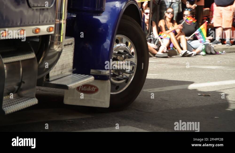 Wide of Spiky fetish chrome truck wheels Euro Pride in Stockholm 2018 ...
