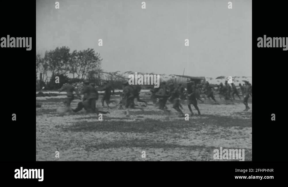 108th Infantry Regiment load and fire from mortars - 1918 Stock Video ...