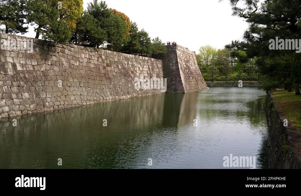 Traditional japanese castle wall in kyoto Stock Videos & Footage - HD ...