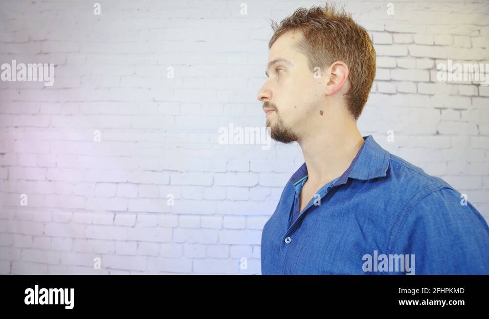 Man gold digging from nose in slow motion 4K Stock Video Footage - Alamy