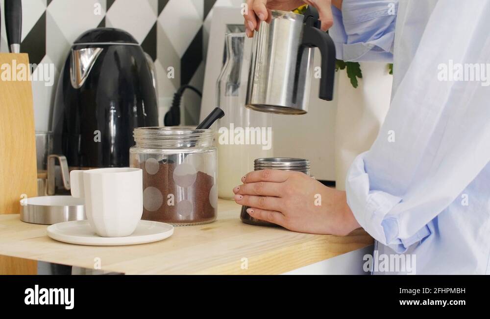 Coffee woman kitchen making Stock Videos & Footage - HD and 4K Video ...